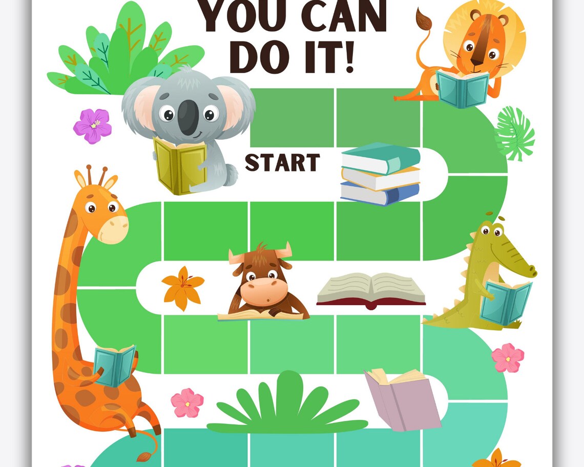 Printable Reward Chart, Reading Progress Chart, Kids Book Reading Log ...