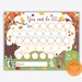 Printable Fall Reward Chart for Kids: Woodland Animals (PDF) - Etsy