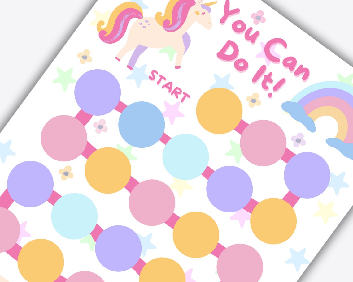 Unicorn Reward Charts, Girls Potty Training Chart, Kids Behavior Chart ...