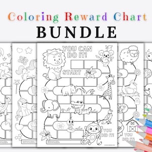 Printable Reward Chart Coloring Pages, Kids Reward Chart, Preschool ...