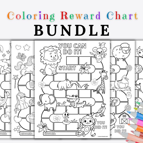 Coloring Reward Charts - Etsy UK