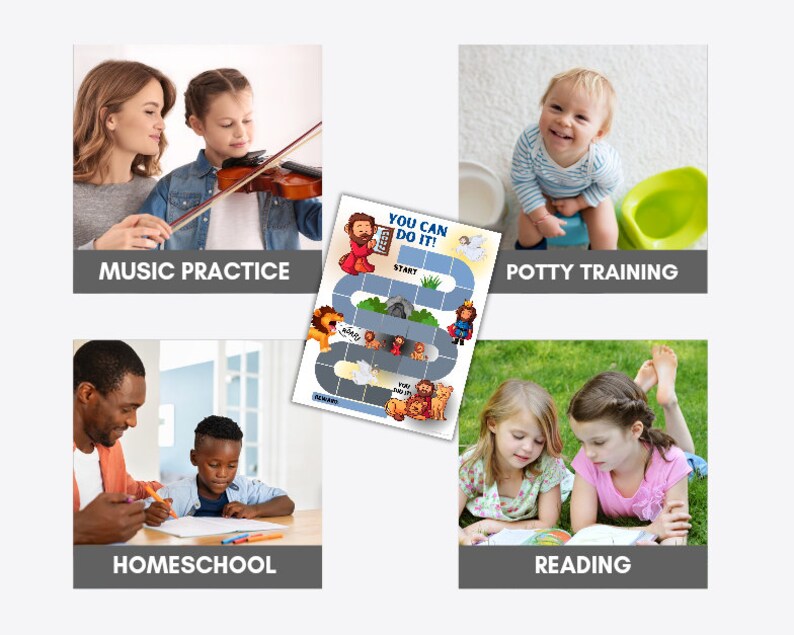 Daniel and the Lion's Den Reward Chart, Church School Sticker Chart for ...