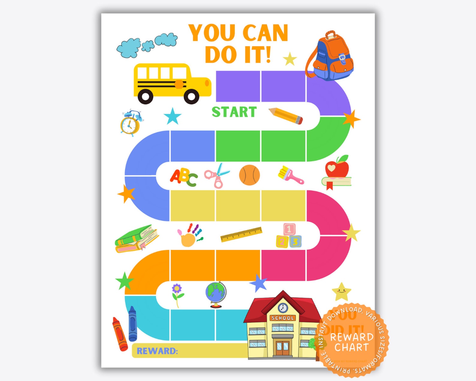 Printable Reward Chart Kids, Toddler Preschool, Classroom Management ...