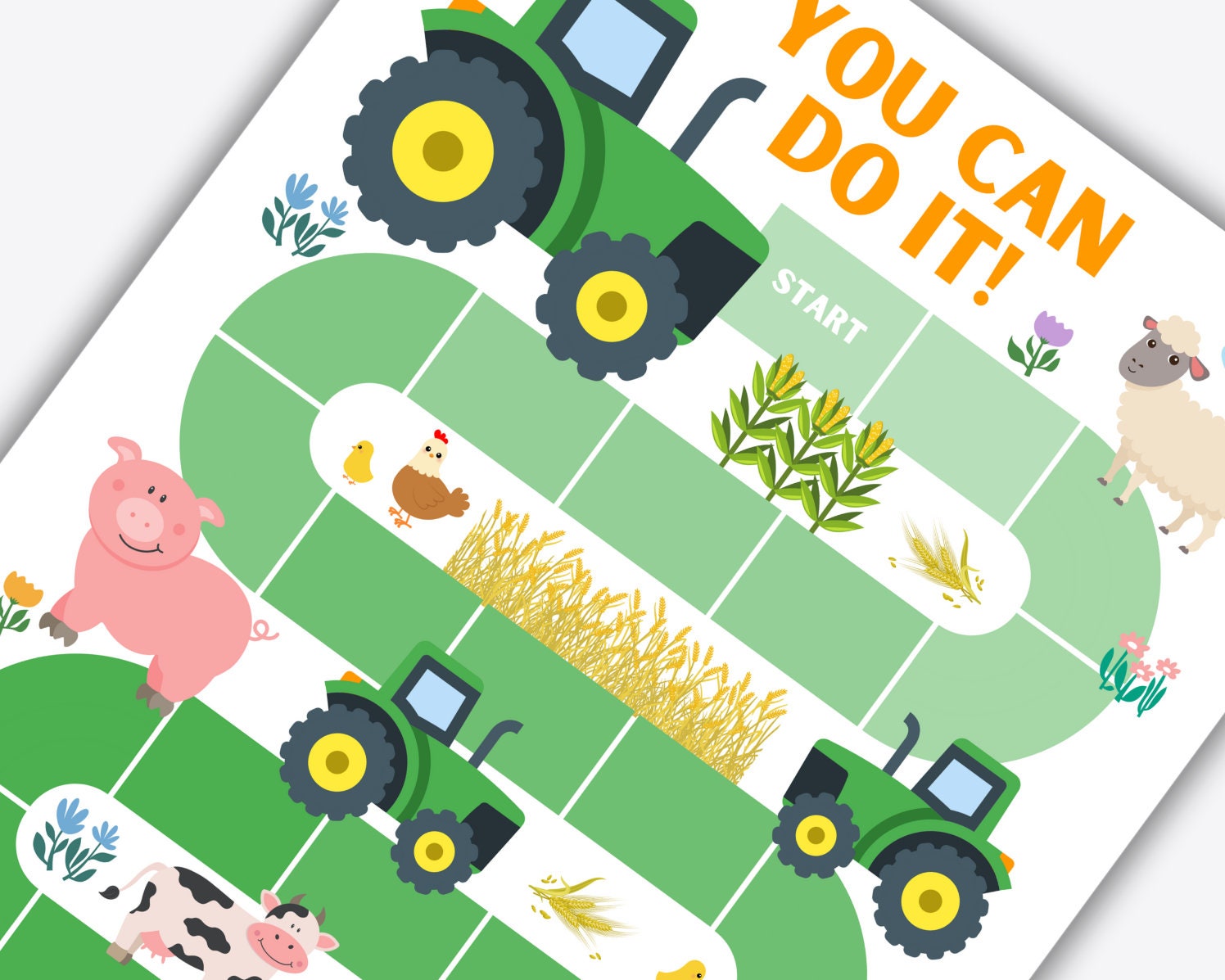 Printable Tractor Reward Chart, Potty Training Chart, Sticker Chart ...