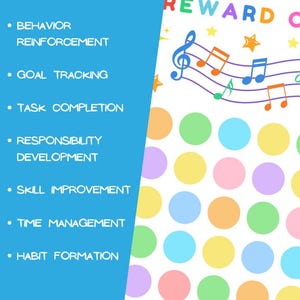 Music Practice Reward Chart: Kids Habit Tracker (printable Download) - Etsy
