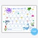 Reward Chart Printable, Kids Reward Chart, Potty Training Chart, Ocean ...