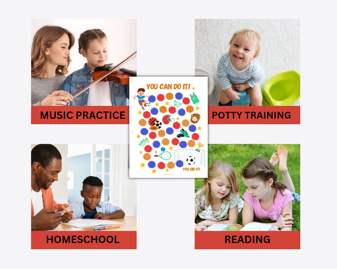 Printable Sports Reward Chart for Kids (PDF) - Etsy