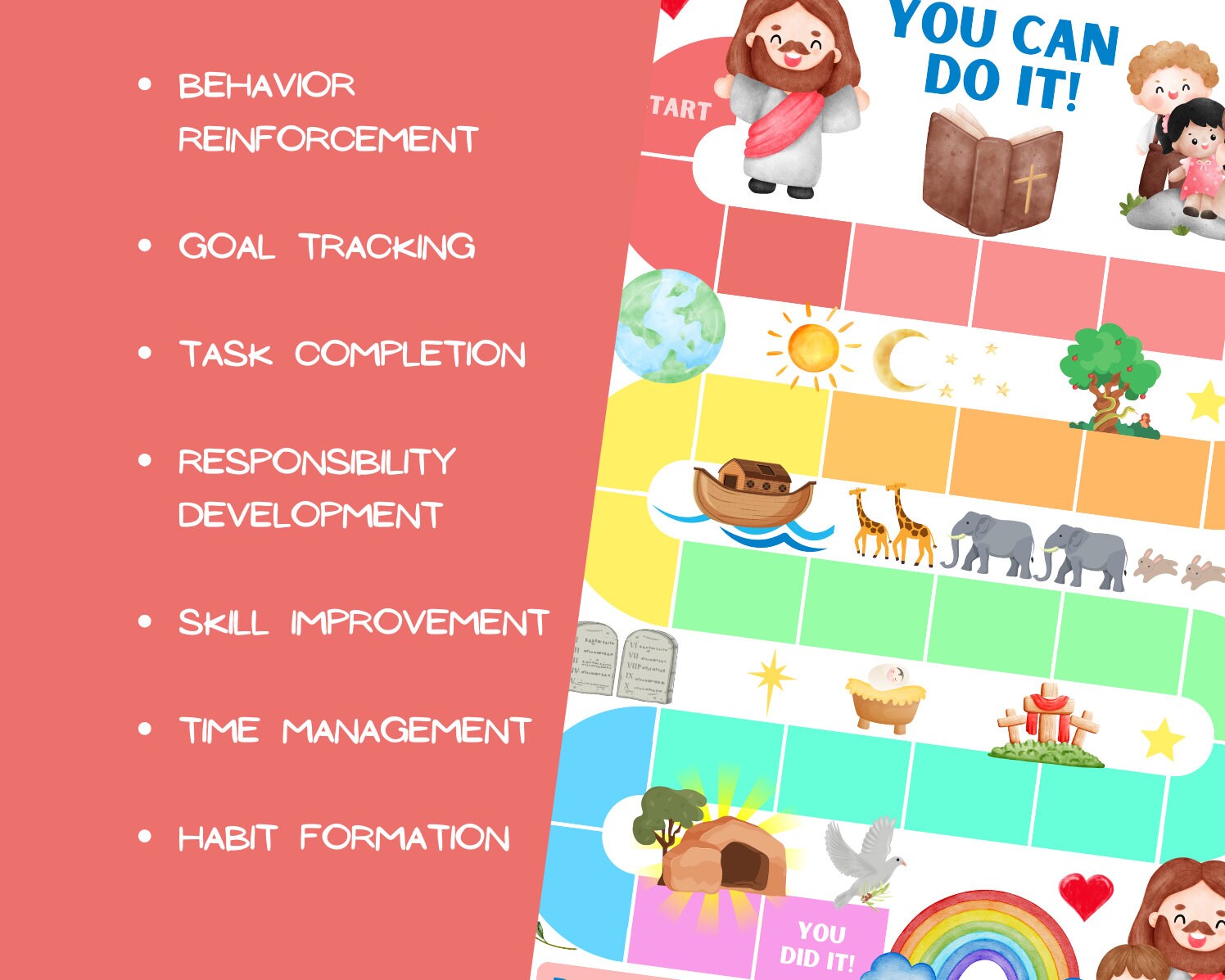 Jesus Reward Chart, Kids Reward Chart, Bible Theme Classroom, Preschool ...