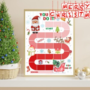 Christmas Santa Reward Chart: Kids Potty Training (printable PDF) - Etsy