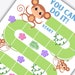 Monkey Reward Chart, Kids Printable Reward Chart, Potty Training Chart ...