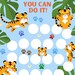 Tiger Sticker Chart Printable, Tiger Reward Chart, Wild Animal Potty ...