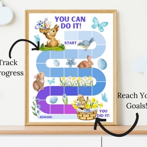 Easter Reward Chart Printable, Potty Training Chart, Behavior Chart ...