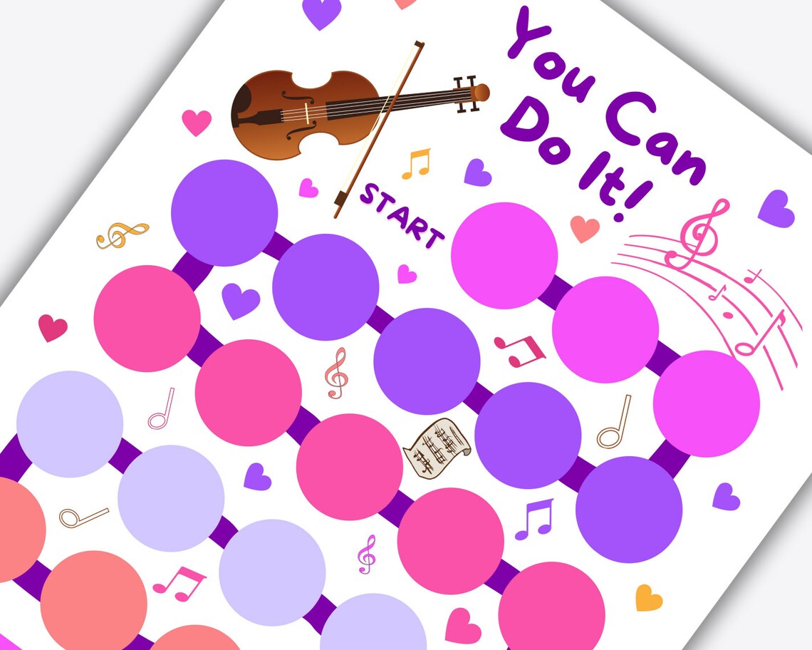 Printable Violin Reward Chart Music Reward Chart Violin - Etsy Printable Violin Reward Chart Music Reward Chart Violin - Etsy