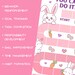 Bunny Reward Chart Printable Kids Reward Chart, Girls Sticker Chart ...