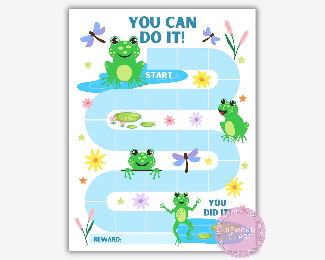 Frog Reward Chart, Reading Reward Chart, Classroom Reward Chart, Adult ...