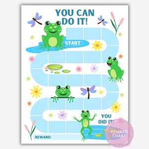 Frog Reward Chart, Reading Reward Chart, Classroom Reward Chart, Adult ...