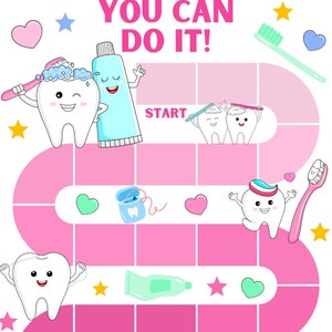 Reward Chart, Brush Your Teeth Reward Chart, Kids Reward Chart, Teeth ...