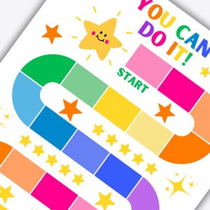 Reward Chart Printable, Sticker Chart, Good Behavior, Points System ...