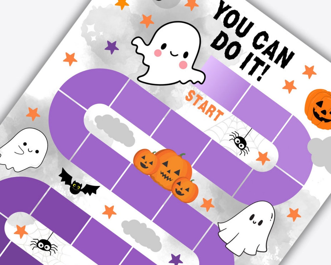 Halloween Reward Chart, Printable Reward Chart, Kids Fall Sticker Chart ...