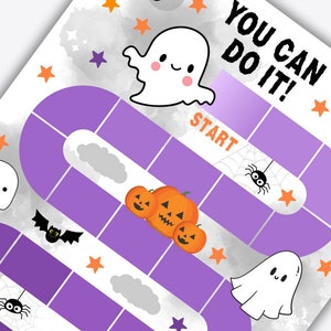 Halloween Reward Chart, Printable Reward Chart, Kids Fall Sticker Chart ...