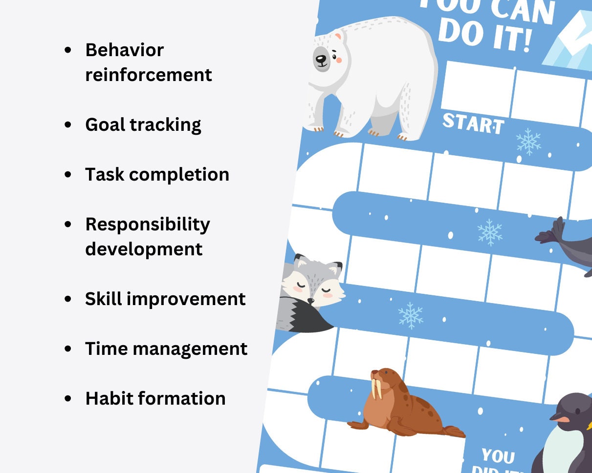 Arctic Animals Reward Chart: Winter Classroom Theme (digital Download ...