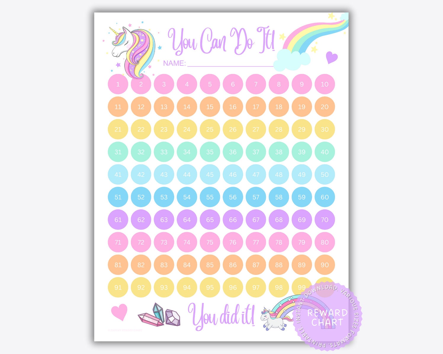 Kids Printable Reading Chart, Reading Reward Chart, Kids Reward Chart ...