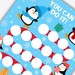 Christmas Penguin Reward Chart: Toddler Potty Training, School ...