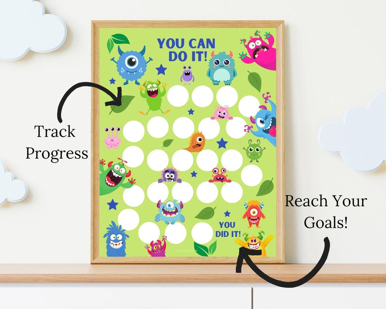 Sticker Chart Bundle, Boy Reward Chart Printable, Kids Reward Chart ...