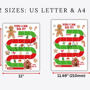 Christmas Reward Chart, Gingerbread Sticker Chart, Behavior Chart ...