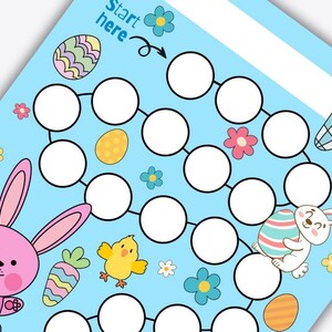 Printable Spring Reward Chart for Toddlers, Easter Reward Chart, Bunny ...
