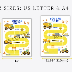 Printable Vehicle Reward Chart for Boys: Potty Training, Classroom ...