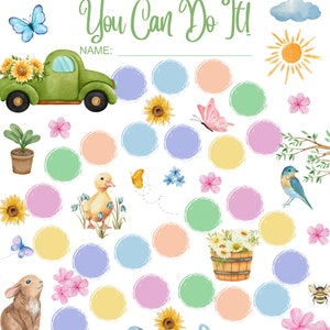 Spring Reward Chart, Flower Class Reward Chart, Summer Reward Chart ...