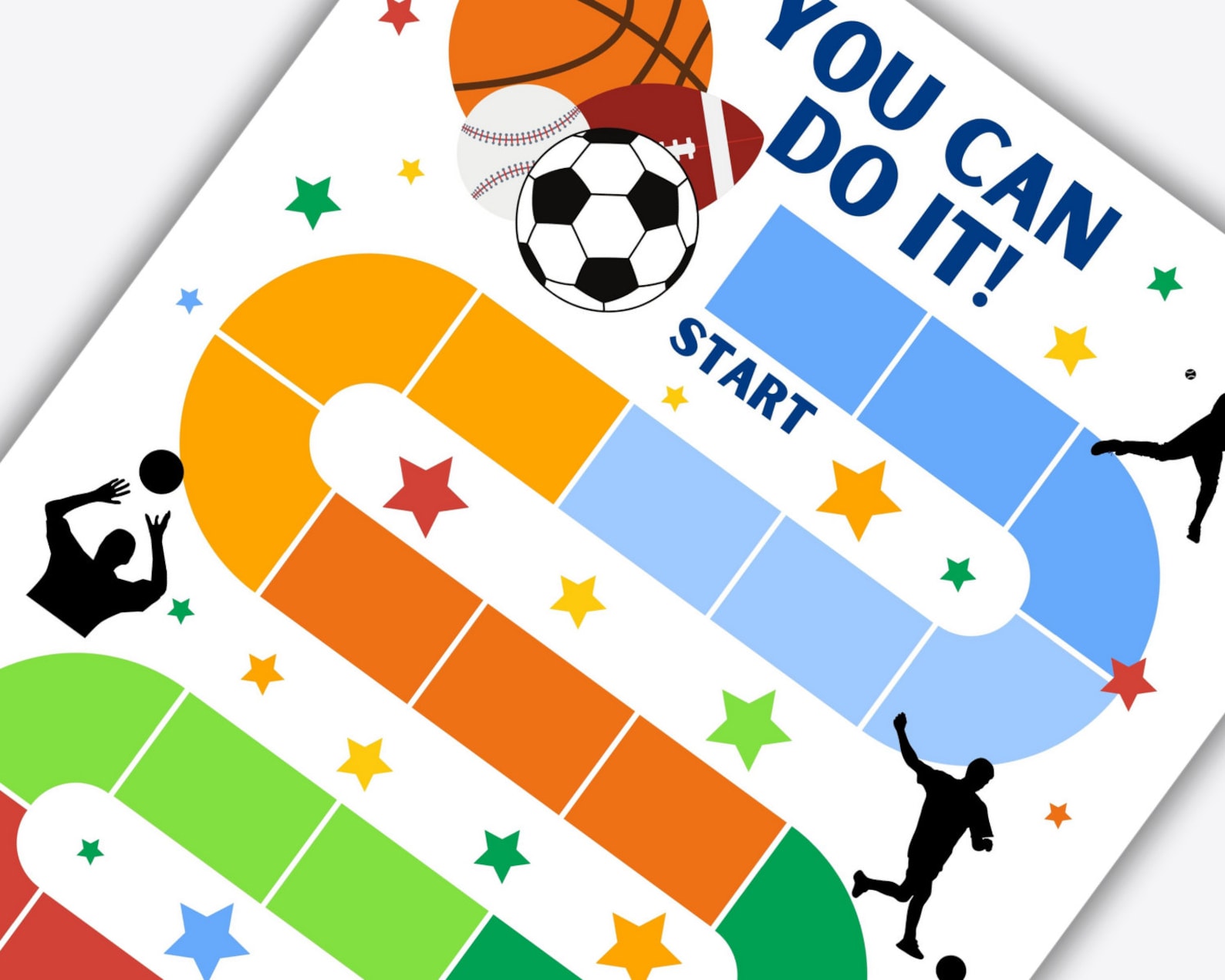 Sports Reward Chart Printable Kids Reward Chart, Boys Behavior Chart ...