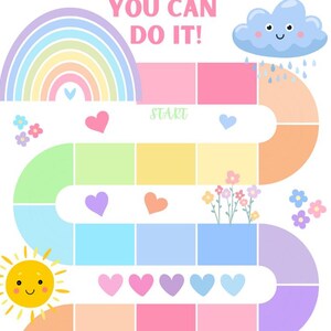 Rainbow Reward Chart Bundle, Printable Sticker Chart, Incentive Chart ...