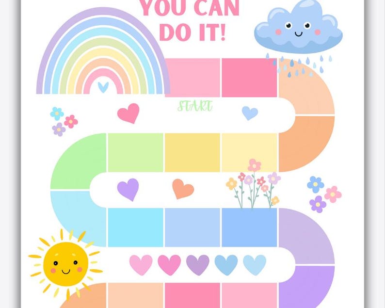 Rainbow Reward Chart Bundle, Printable Sticker Chart, Incentive Chart ...