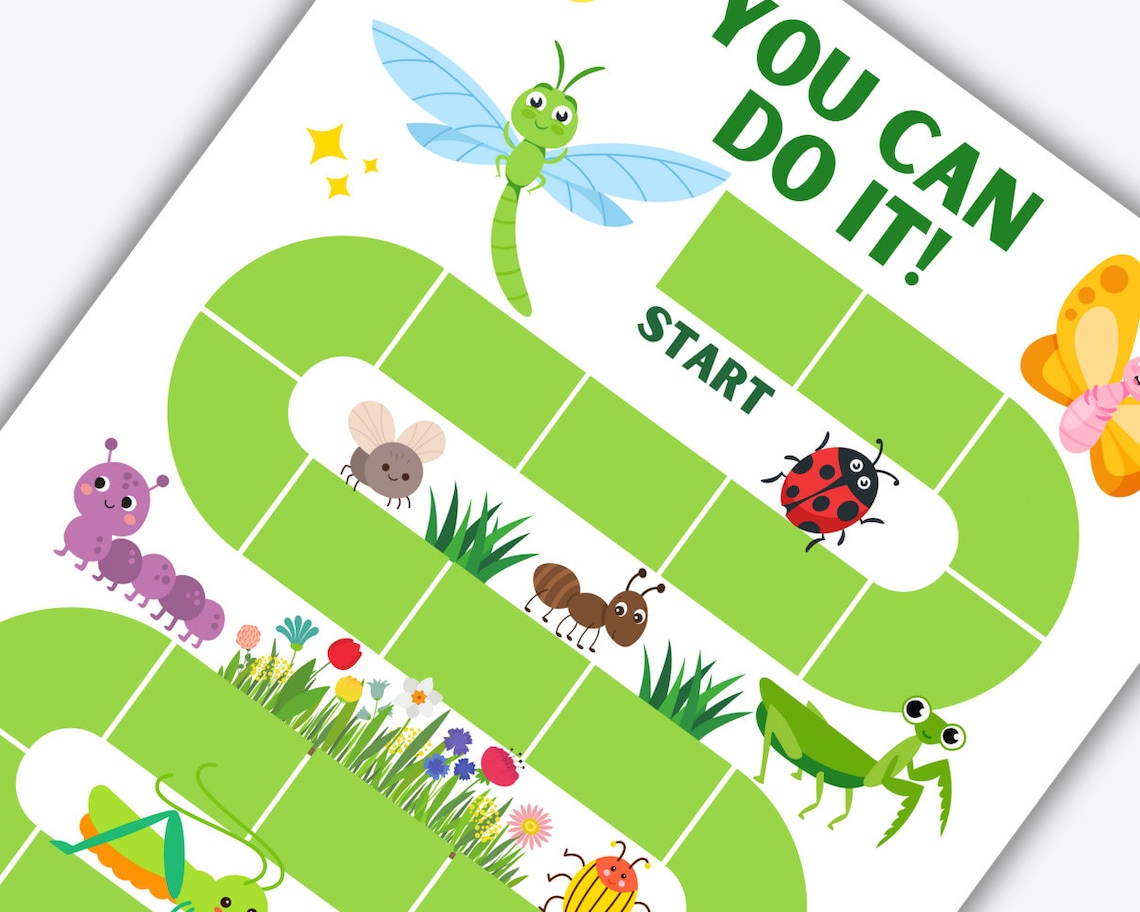 Bug Reward Chart, Printable Instant Download Reward Chart, Insect ...