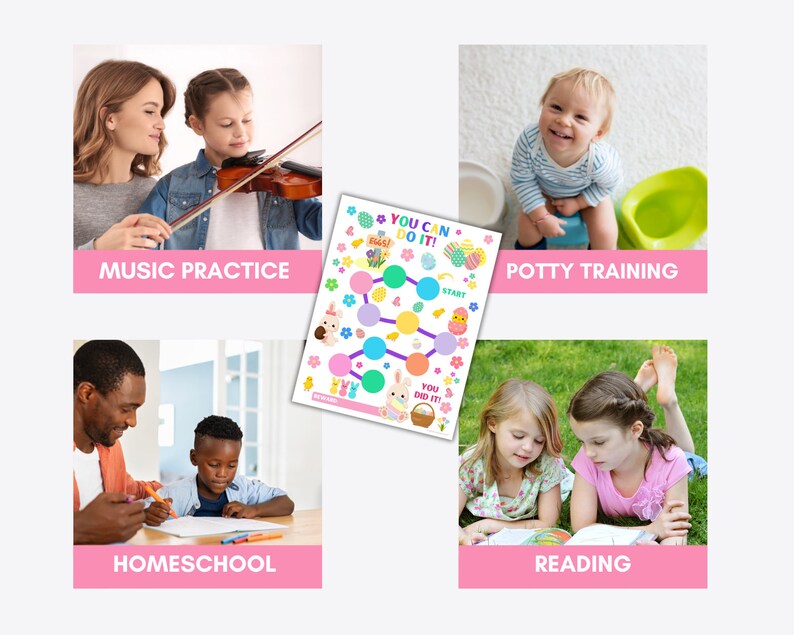 Easter Reward Chart, Kids Reward Chart, Classroom Goal Tracker, Habit ...