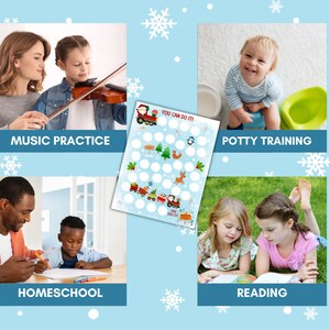 Christmas Train Reward Chart: Potty Training, Behavior (PDF) - Etsy