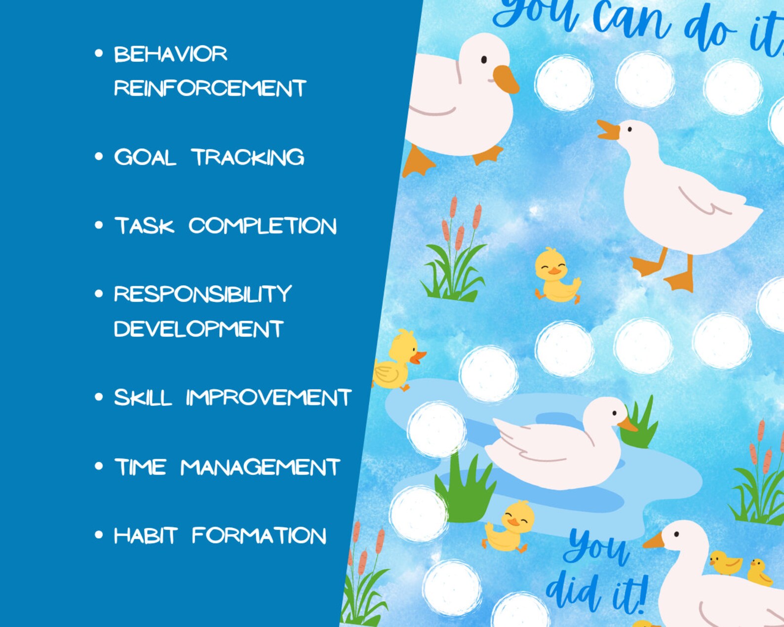 Duck Reward Chart Printable: Kids Potty Training, Chore Chart (PDF) - Etsy