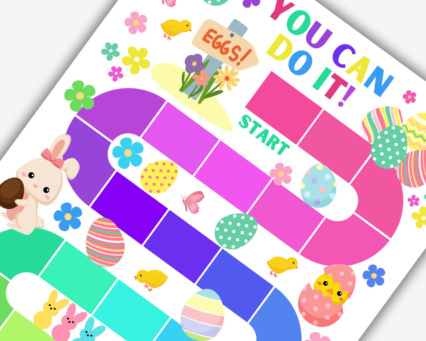 Easter Reward Chart, Kids Reward Chart, Easter Games, Bunny Potty ...