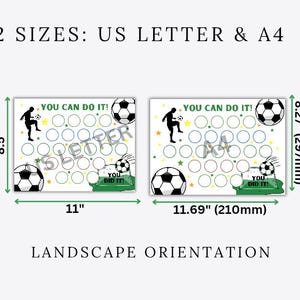 Soccer Reward Chart for Boys, Behavior Chart, Kids Sticker Chart, Goal ...