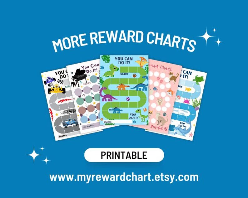 Hockey Reward Chart: Kids Goal Setting, Behavior Tracker (digital ...
