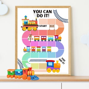 Train Reward Chart, Behavior Charts for the Home, Reward Chart Kids ...