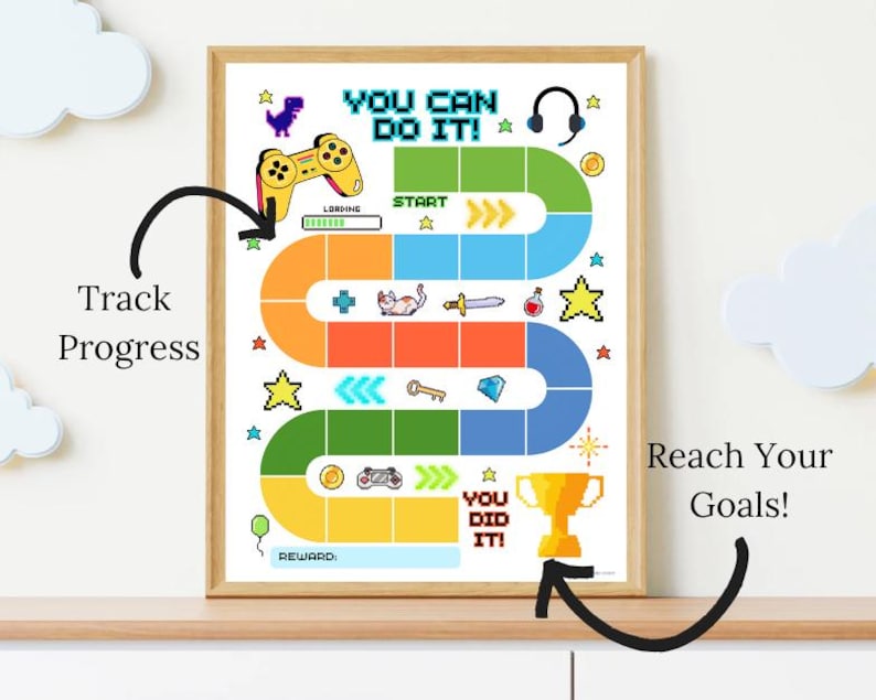Video Game Reward Chart: Kids Behavior & Chore Tracker (printable) - Etsy