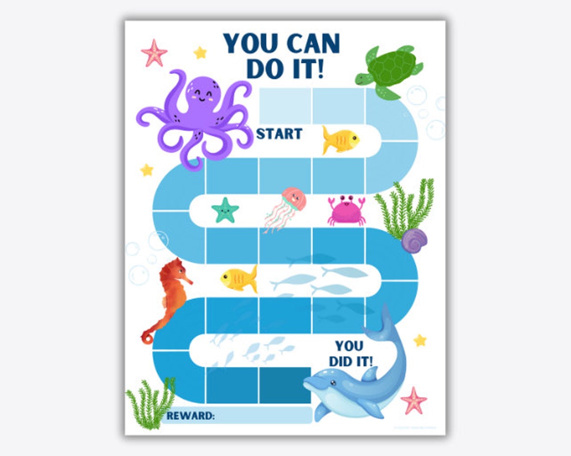 Reward Chart Printable Kids Reward Chart Potty Training - Etsy