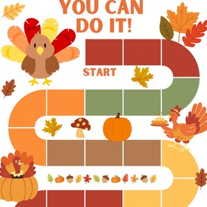 Autumn Turkey Reward Chart: Fall Classroom Behavior, Potty Training ...