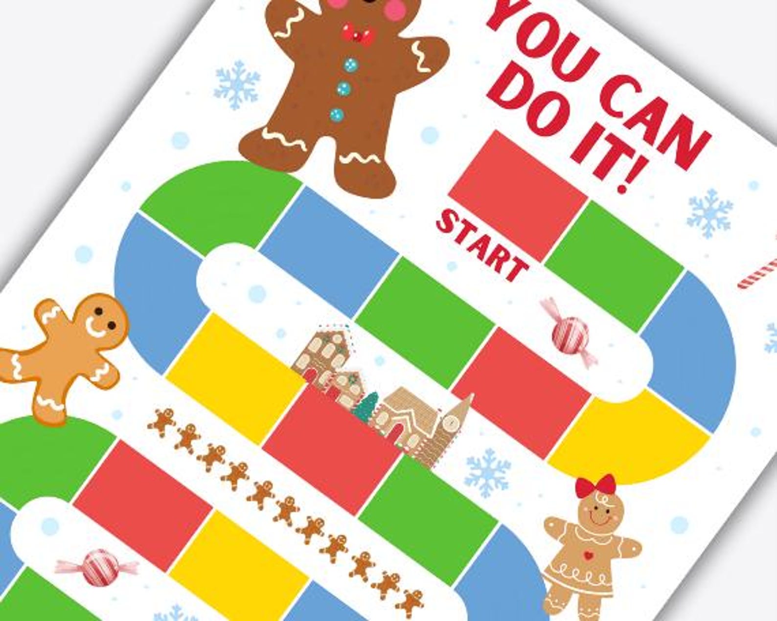 Gingerbread Reward Chart: Christmas Holiday Habit Tracker (printable ...