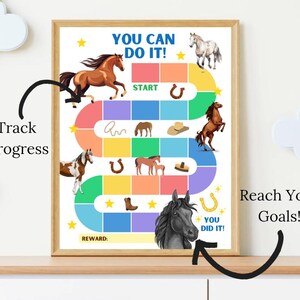 Horse Reward Chart: Kids Behavior Tracker (printable) - Etsy