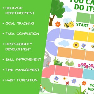 Summer Nature Reward Chart, Kids Sticker Chart, Behavior Chart ...