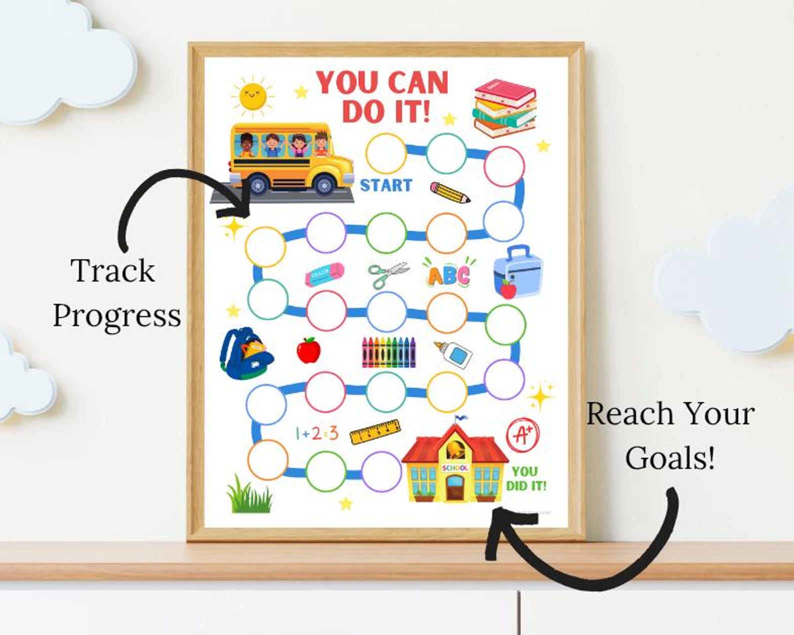 Back to School Reward Chart for Kids – Printable Behavior Chart ...